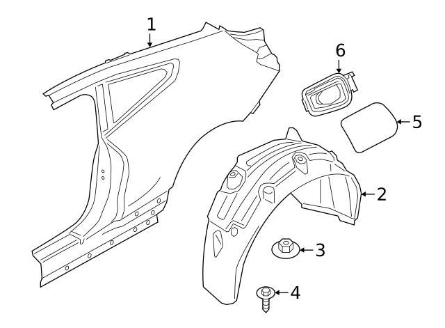 41-00-8-083-532 - Quarter Panel - 2021 BMW M4 | Buy BMW Parts Now