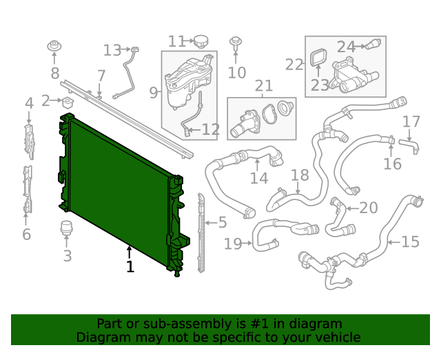 LR075360 - Radiator - 2016-2020 Land-Rover | Land Rover Parts Now
