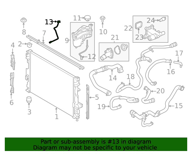 LR060347 - Overflow Hose 2015-2017 Land Rover | Land Leaping Genuine ...
