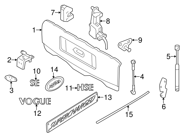2003-2012 Land Rover Range Rover Strap LR038051 | OEM Parts Online