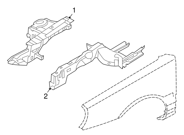 64602-3F100 - Lower Rail 2004-2006 Kia Amanti | Kia.Parts Store