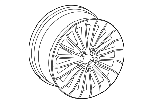 2013-2015 Audi Wheel, Alloy 8K0-601-025-CF | OEM Parts Online