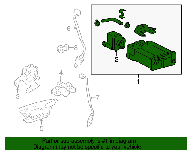 2016-2021 Lexus Vapor Canister 77740-24110 | OEM Parts Online
