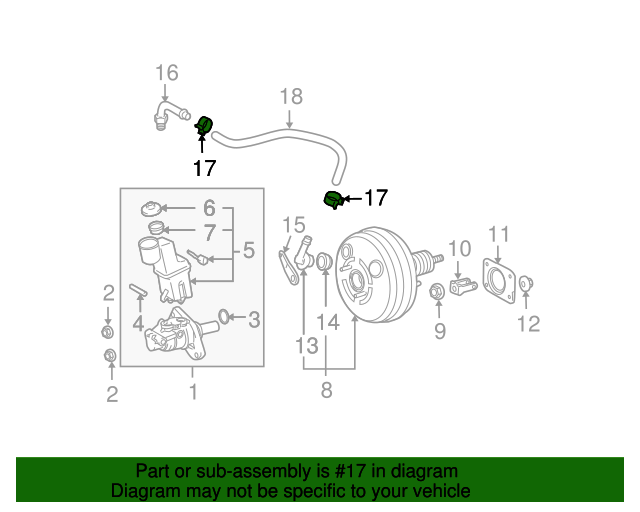 96133-41500 - Clamp - 1998-2007 Toyota | OEM Genuine Toyota Parts