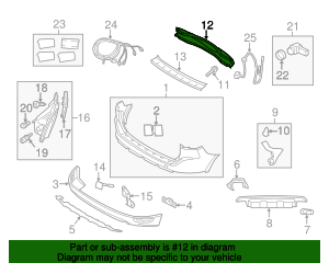 2010-2017 Volvo XC60 Impact Bar 31395572 | TascaParts.com