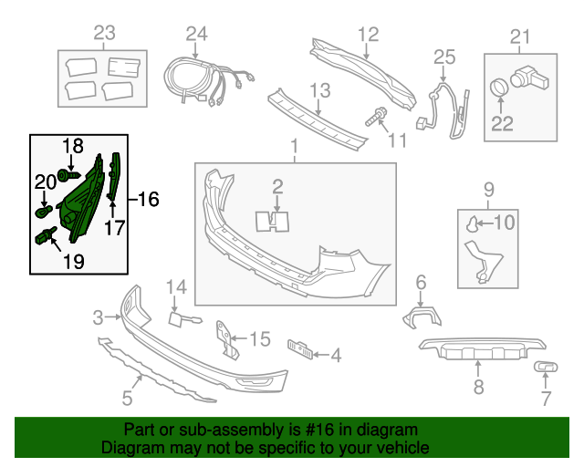 2014-2017 Volvo XC60 Reflector Panel 31353286 | AutoNationParts.com