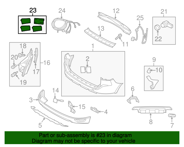31399378 - Reverse Sensor Retainer Kit - 2014-2018 Volvo | Volvo OEM ...