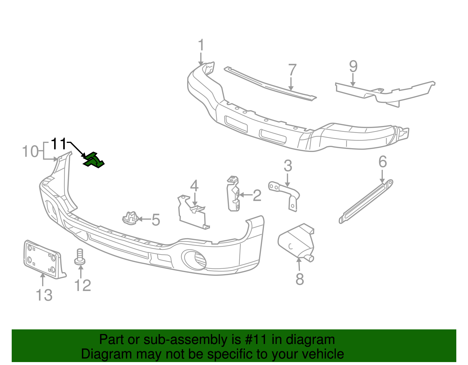 2003-2007 GMC Multi-Purpose Clip 15162843 GM | GMPartsDirect.com