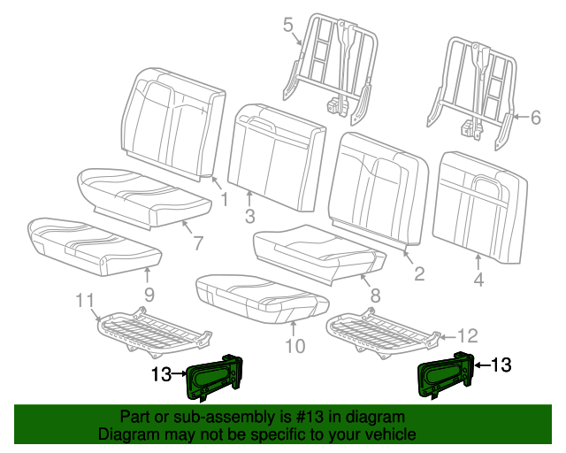 19127772 - Rear Passenger Side Seat Riser 2007-2024 GM | Londoff ...