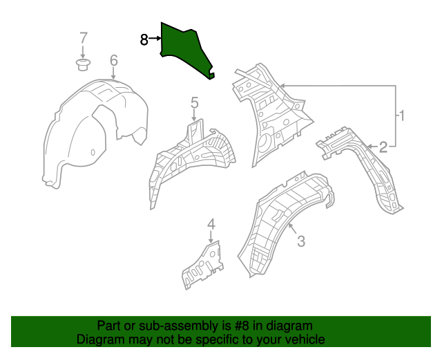 2018-2020 Nissan Leaf Protector - Driver's Side (LH) 78877-5SA0A ...