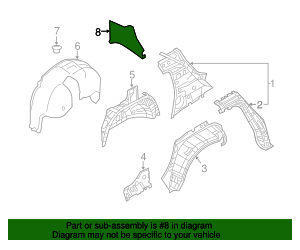 2018-2020 Nissan Leaf Protector - Driver's Side (LH) 78877-5SA0A ...