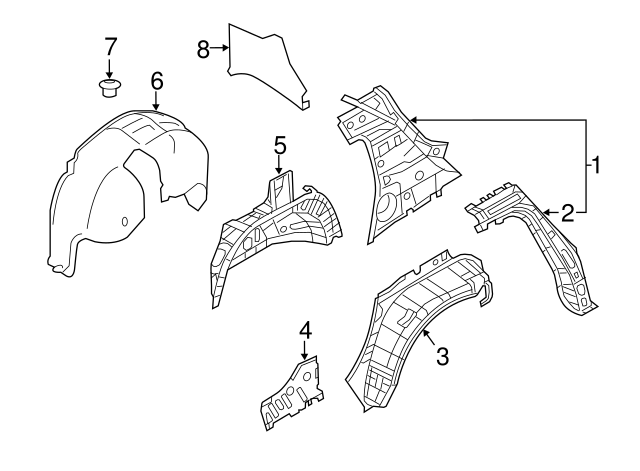2018-2020 Nissan Leaf Protector - Driver's Side (LH) 78877-5SA0A ...