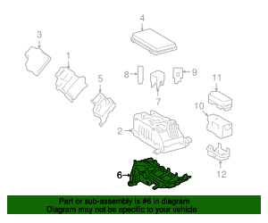 82663-60080 - Fuse Box Cover 2010-2023 Lexus GX460 | AutoNationParts.com