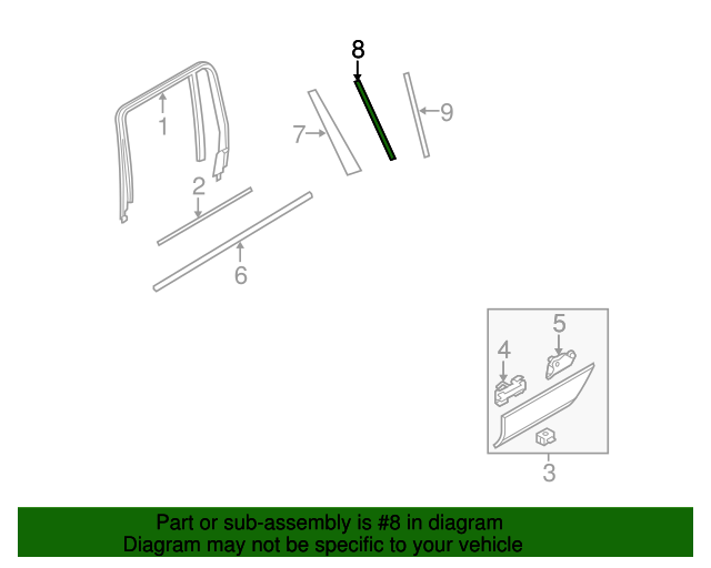 DDE000160PMD - Door Applique 2003-2012 Land Rover Range Rover ...