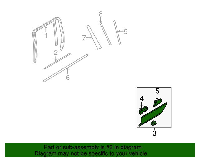 Genuine Lower Molding for 2003-2012 Land Rover Range Rover | Land Rover ...