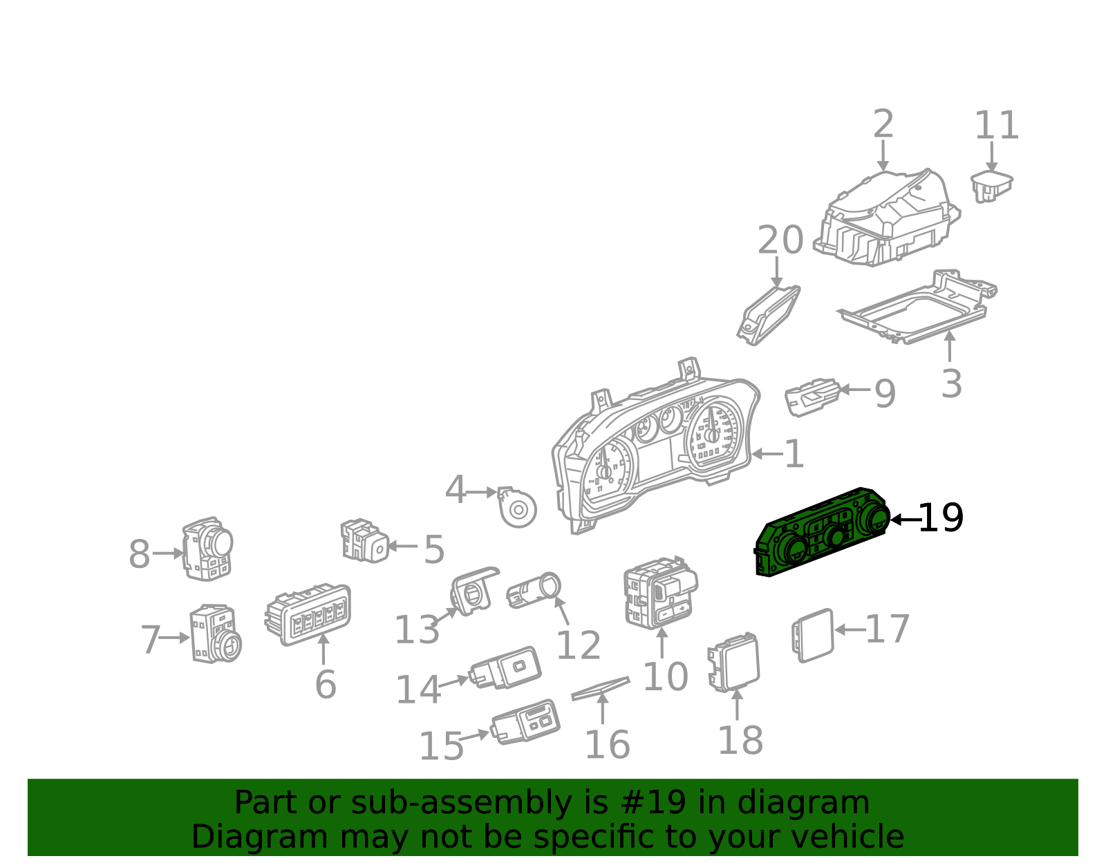 2019-2023 Chevrolet Control 84542734 | GM Parts Center