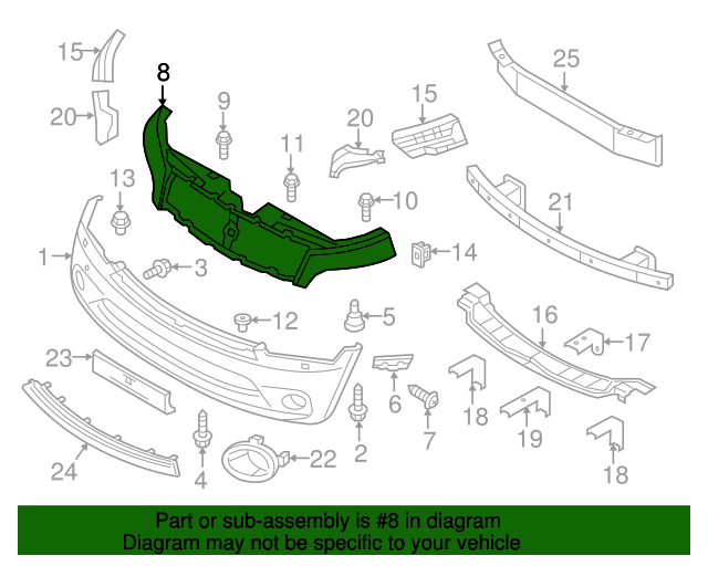 62072-1LA0H - Grille Surround 2011-2017 Infiniti | AutoNationParts.com
