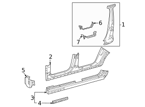 167-630-69-03 - Rocker Reinforced 2020-2023 Mercedes-Benz | Mercedes ...