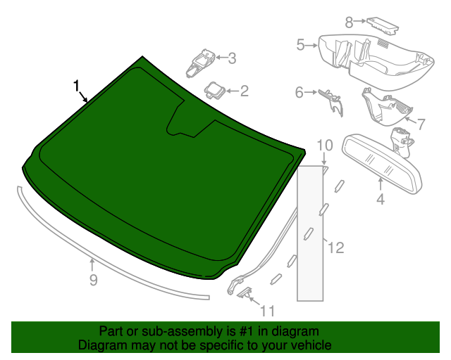 31402732 - Windshield - 2013-2018 Volvo | My Swedish Parts