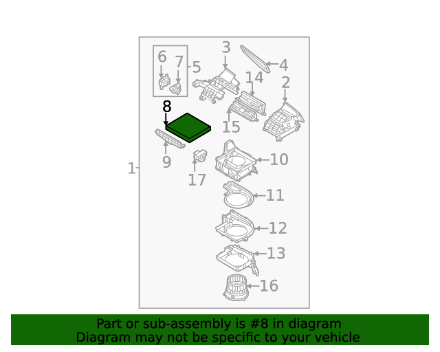 Genuine Cabin Air Filter for 2022-2024 Hyundai | Part# 97133-N9100 ...