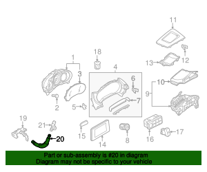 2016-2019 Mazda Cabin Air Temperature Sensor Aspirator Tube KD47-61-756 ...