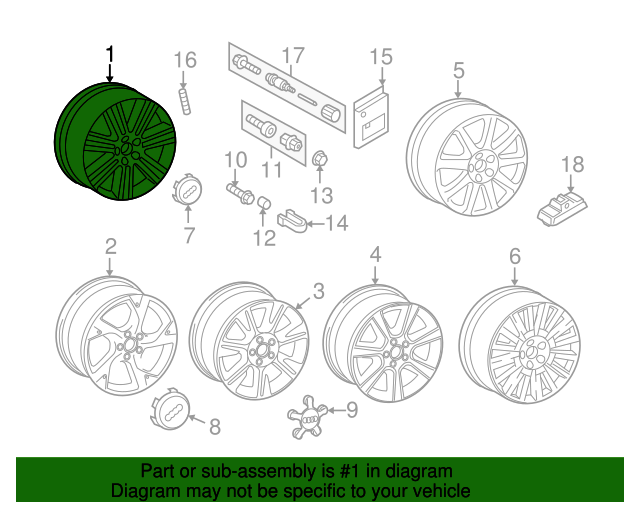 4F0-601-025-AG-8Z8 - Wheel, Alloy 2005-2007 Audi | Audi OEM Parts