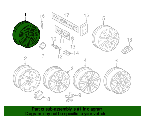 4F0-601-025-AG-8Z8 - Wheel, Alloy 2005-2007 Audi | Audi OEM Parts