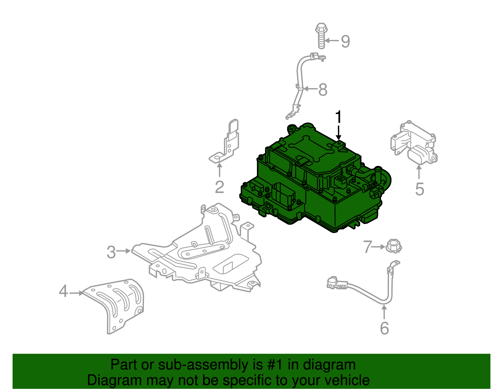 36600-3D016 - Drive Motor Inverter 2015-2016 Kia Optima | Kia.Parts Store