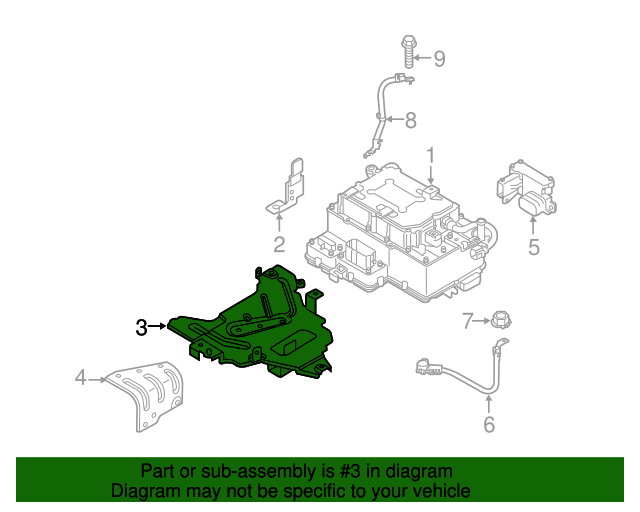 2011-2016 Kia Optima Drive Motor Inverter Bracket 36606-3D000 ...