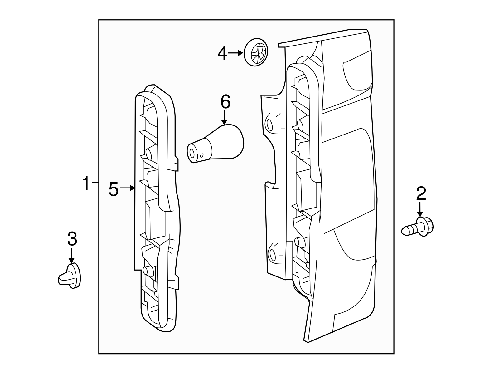 447-820-09-64 - Tail Lamp Assembly 2016-2023 Mercedes-Benz Metris ...