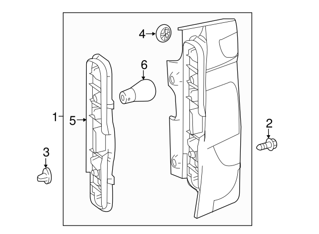 447-820-08-64 - Tail Lamp Assembly 2016-2023 Mercedes-Benz Metris ...