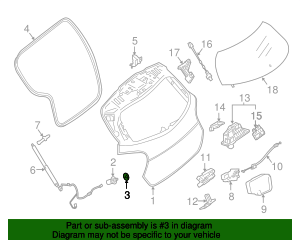 004-990-52-40 - Lift Gate Washer 2015-2020 Mercedes-Benz | Mercedes ...