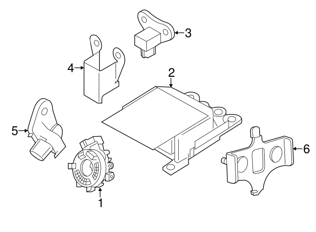 2015-2020 Nissan NV200 Clock Spring 25554-3AN8C | TascaParts.com