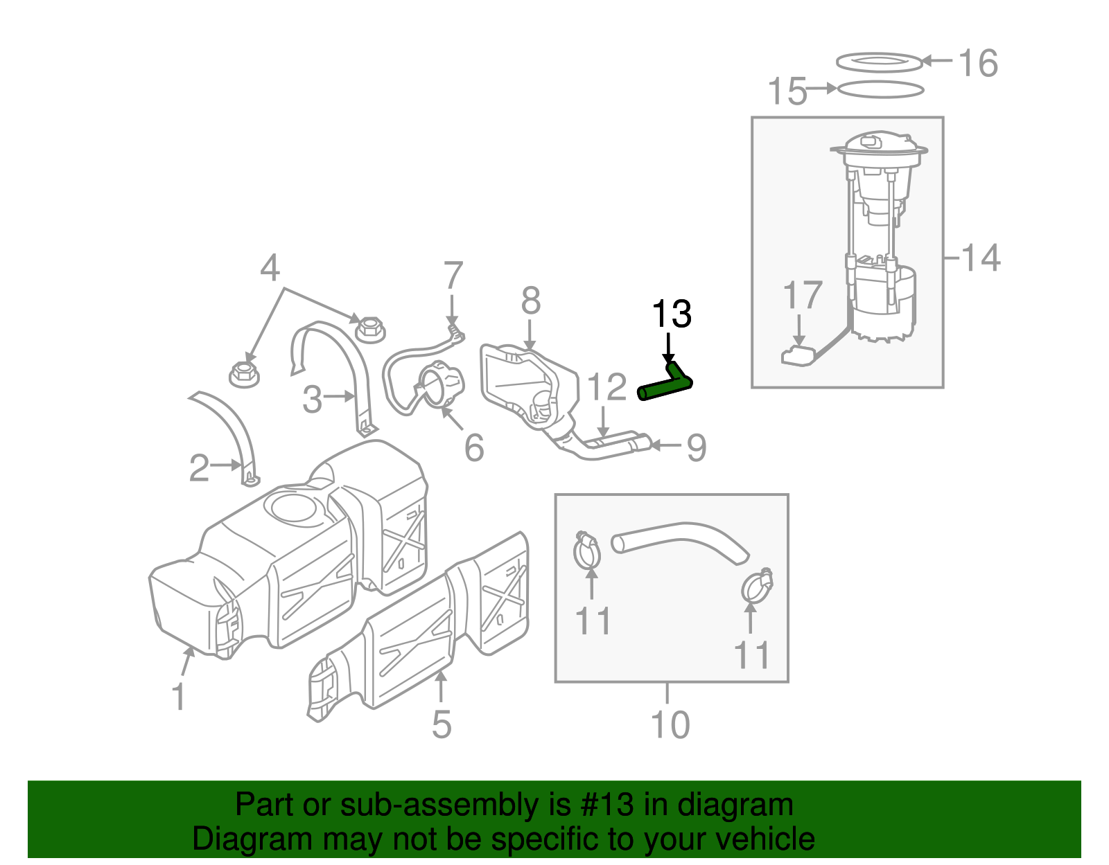 2009-2011 Mopar Tube 55398296AA | Mopar Parts Canada
