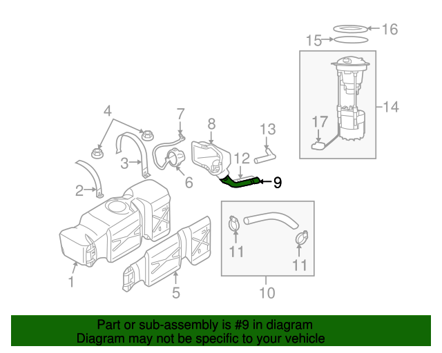 2009-2013 Mopar Fuel Filler Tube 55398621AG | TascaParts.com