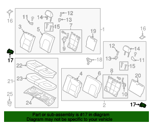 89751-1W500 - Hinge 2012-2017 Kia Rio | Kia.Parts Store