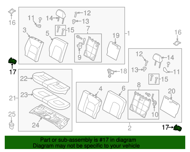 89751-1W500 - Hinge 2012-2017 Kia Rio | Kia.Parts Store