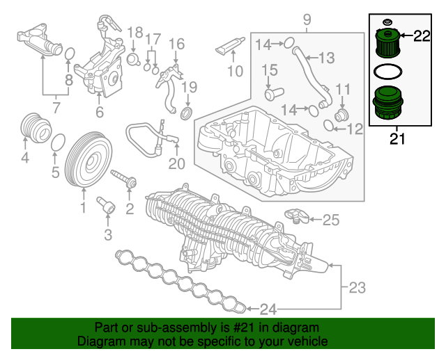 2015-2024 Volvo Filter Assembly 32140027 | OEM Parts Online