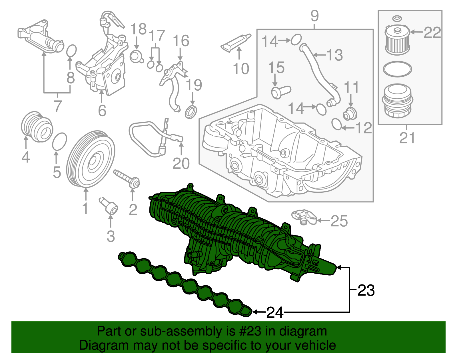Genuine Intake Manifold for 2016-2025 Volvo | Part# 32257808 | Over 30% ...