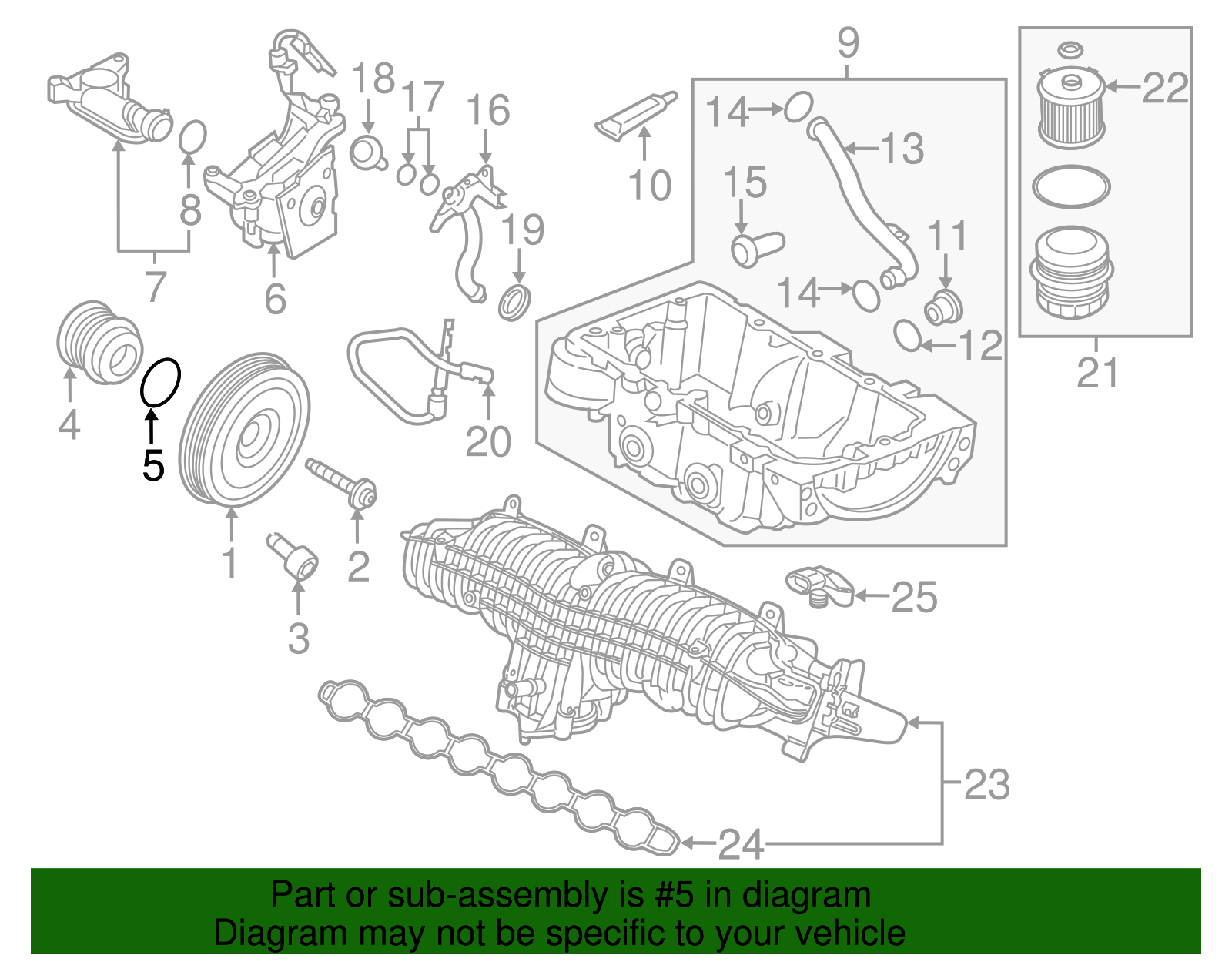 31430071 - Crank Pulley Washer - 2017-2021 Volvo | Volvo OEM Parts Direct