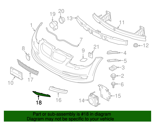 2011-2013 BMW Finish Panel 51117229181 | OEM Parts Online