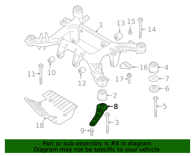 33306878763 - 2020-2022 BMW Front Brace (33-30-6-878-763) | BMW of ...