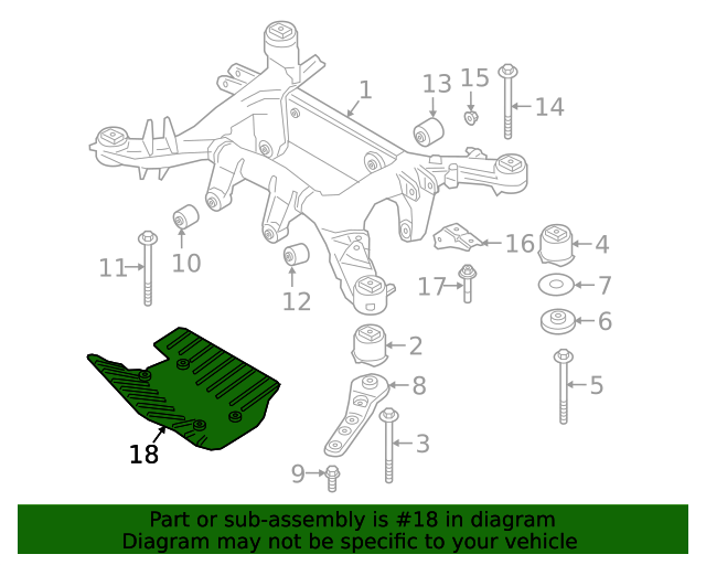 Genuine BMW 33-30-6-877-044 | Lower Shield | FREE Shipping on Most ...
