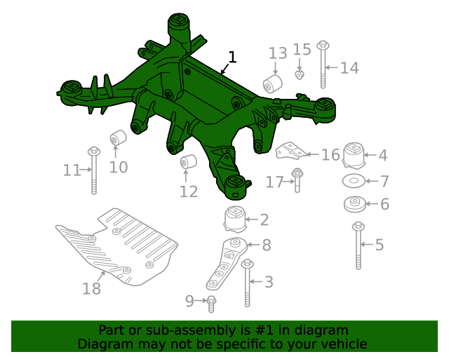 Genuine BMW 33-31-6-894-149 | Cross-Member | FREE Shipping on Most ...