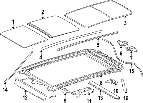 Sunroof for 2024 Toyota Grand Highlander | Toyota Parts Center