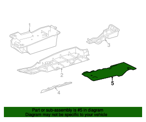 2013-2018 Toyota RAV4 Floor Pan Insulator 58327-0R010 | Toyota Parts Center