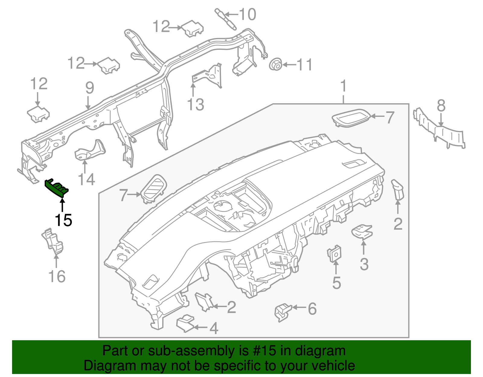 2015-2024 Porsche Macan Mount Bracket Adapter 95B-858-361-A | Sunset ...
