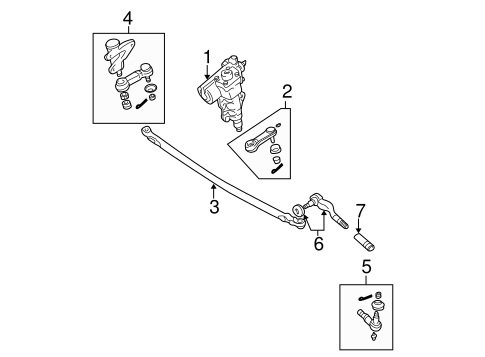 Steering Gear & Linkage for 2003 Mitsubishi Montero Sport | Mitsubishi ...