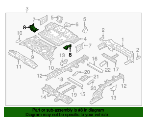 2016-2020 Kia Sorento Wheel Housing Bracket - Driver's Side (LH) 65538 ...