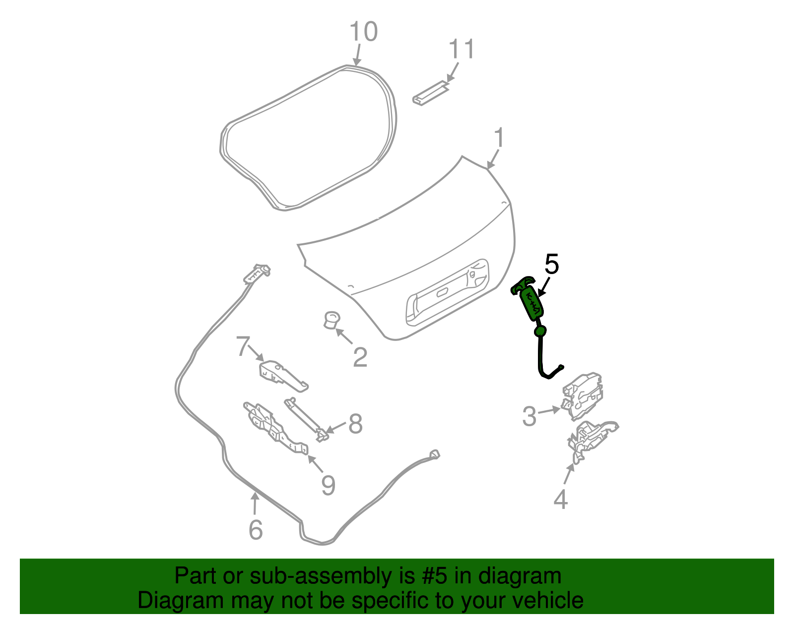 2004-2014 Nissan Handle, Inside 84690-7Y000 | My Nissan Part
